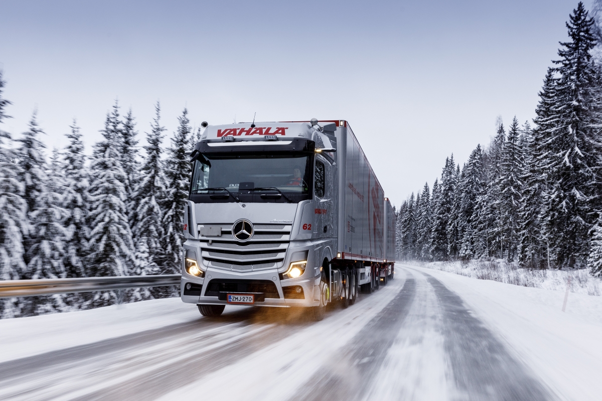 Ervaringen uit Finland met een dubbele trailer combinatie