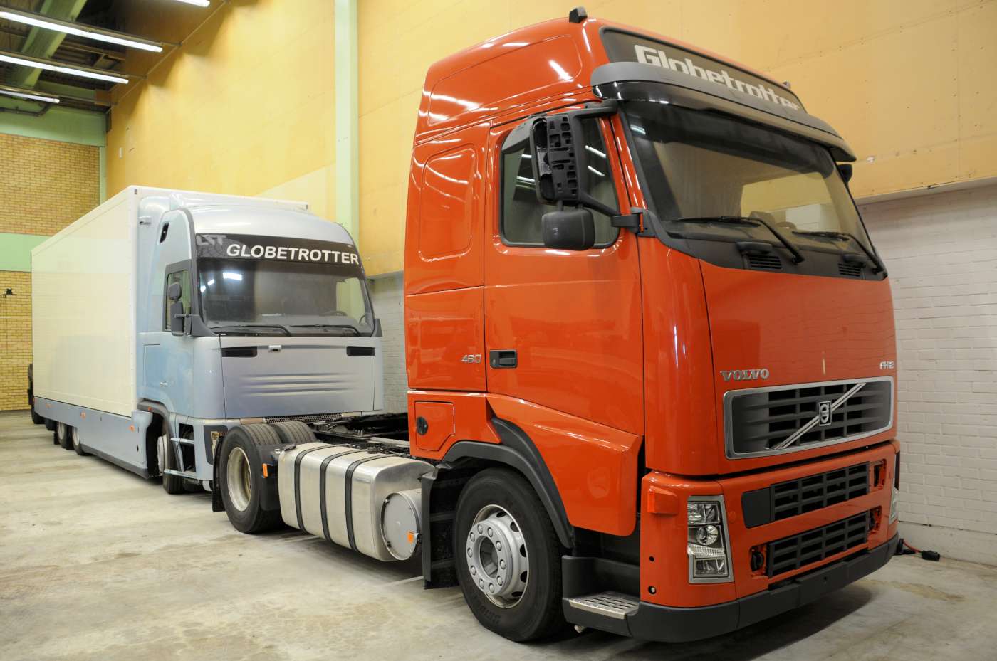 Oud Volvo prototype met vlakke vloer