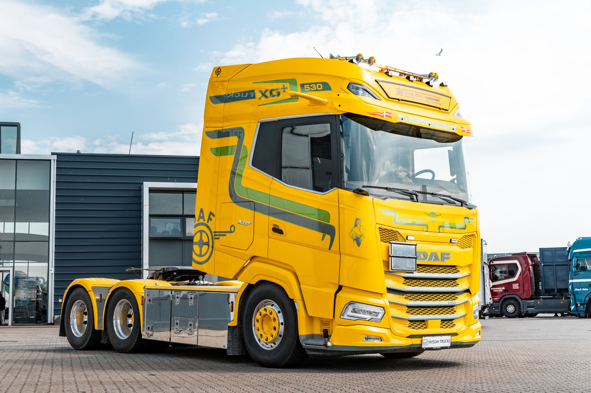 Opvallende Deense DAF XG+ FTS voor ADR-inzet