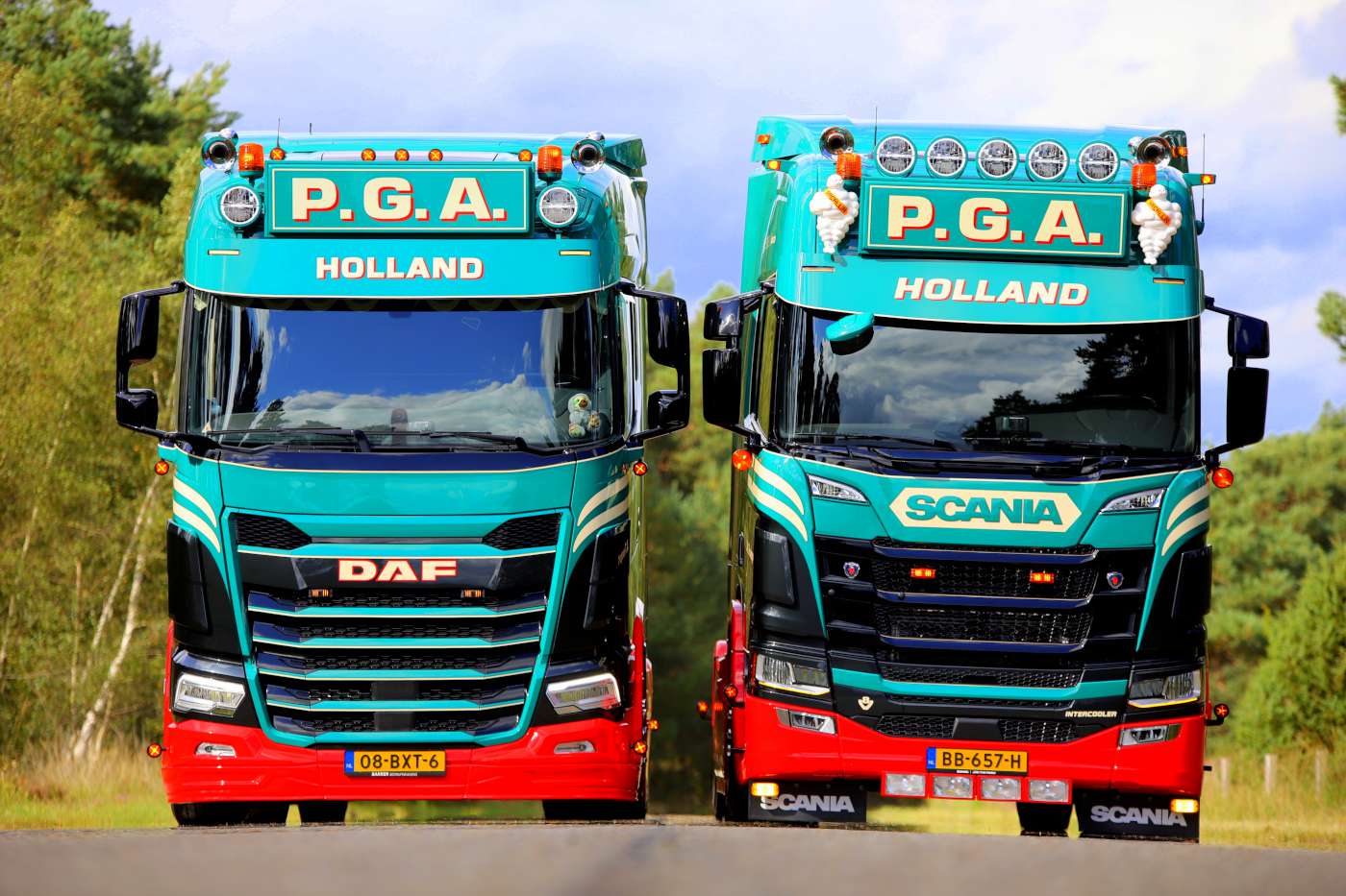 P.G.A: Nieuwe Scania én een DAF