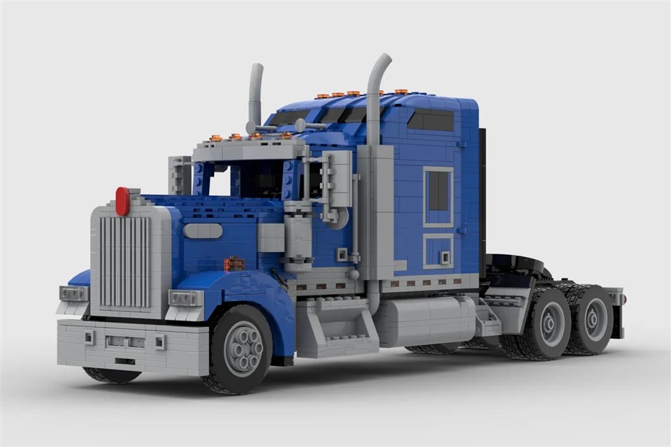 Help mee om deze Lego Kenworth in de winkel te krijgen