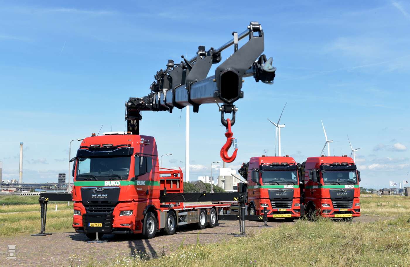 Drie MAN TGX autolaadkranen voor BUKO Transport