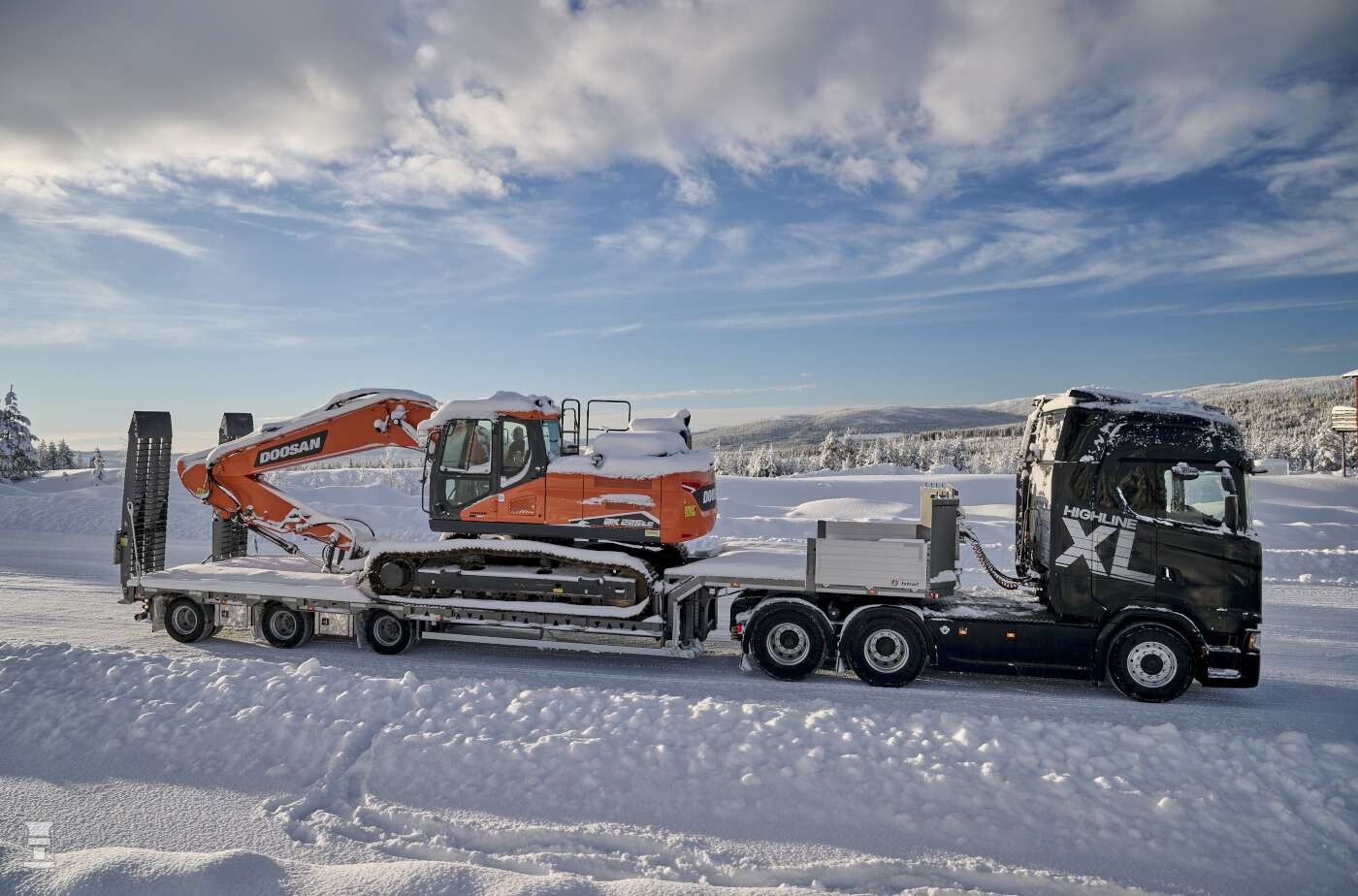 Met Scania's door een winters Noorwegen