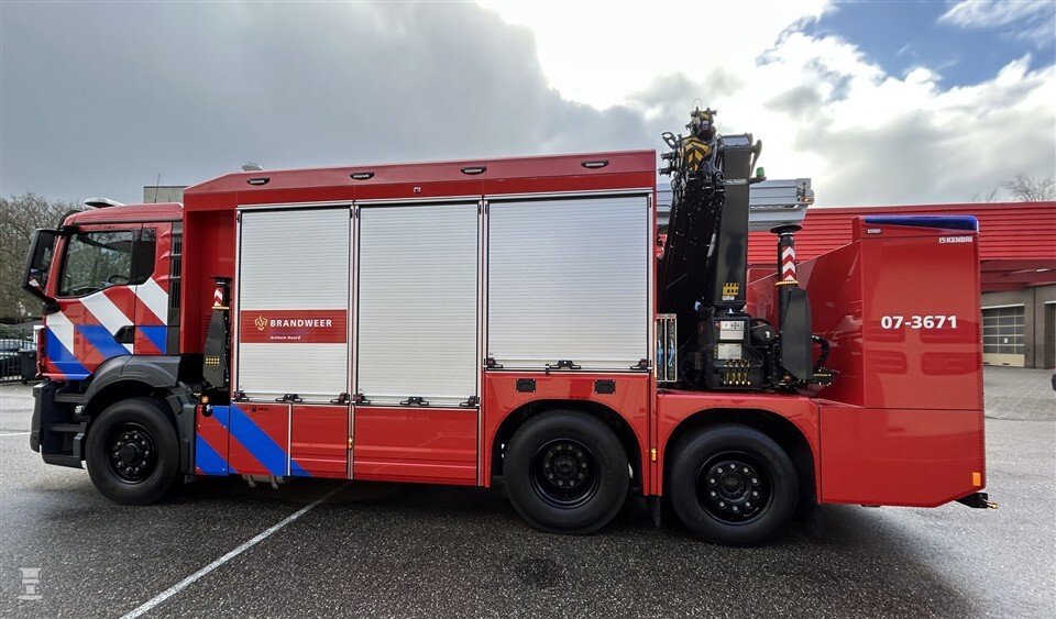 MAN kraanwagen voor de brandweer