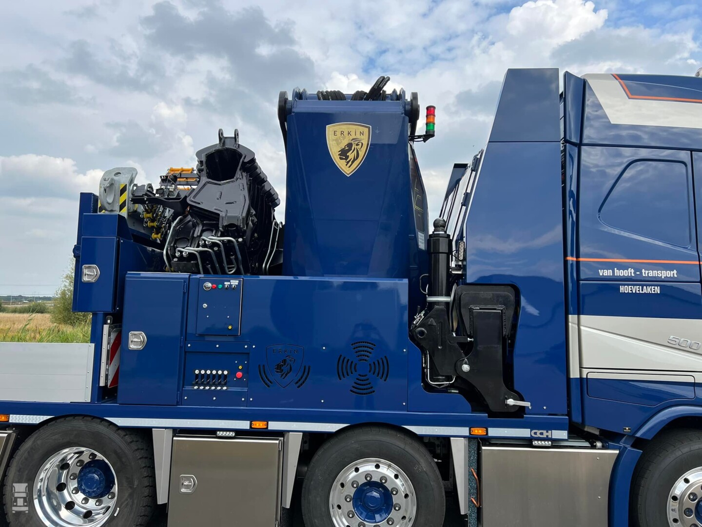 225 ton/meter autolaadkraan voor Van Hooft