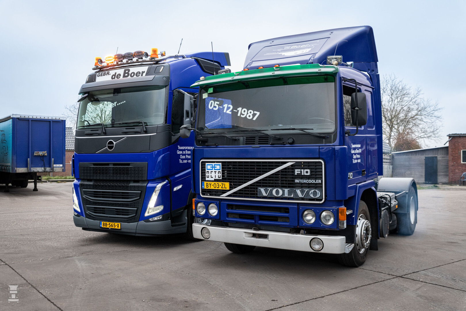 Oud en nieuw bij Gebr de Boer met Volvo