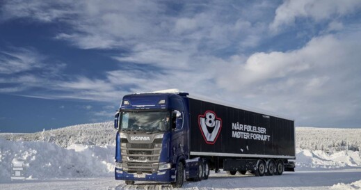 Met Scania's door een winters Noorwegen